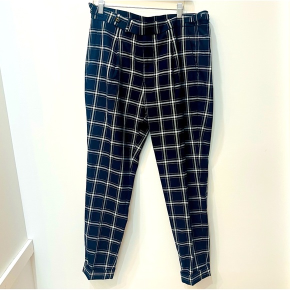 Murano | Pants | Murano Lucas Blue And White Golf Plaid Mens Pants ...
